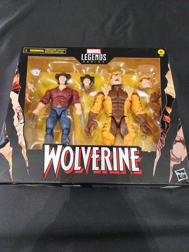 Marvel Legends Wolverine 50 Years Cowboy Logan vs Sabretooth Figure 2 ...