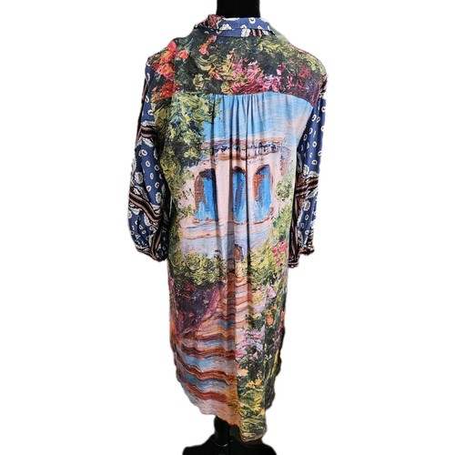 Aratta Silent Journey Embroidered Art To Wear Boho Tunic Top Duster S ...