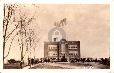 Cass County MO Missouri Peculiar School Cars People RPPC Photo Postcard ...