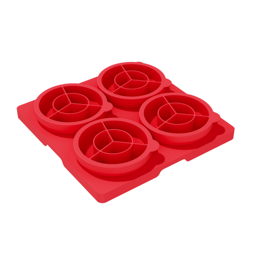 Compact Stackable Burger Container with 4 in 1 Press Silicone for ...