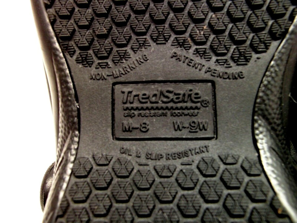 TREDSAFE Women's 9W Men's 8 Black Work Clog Slip and Oil Resistant Shoe ...