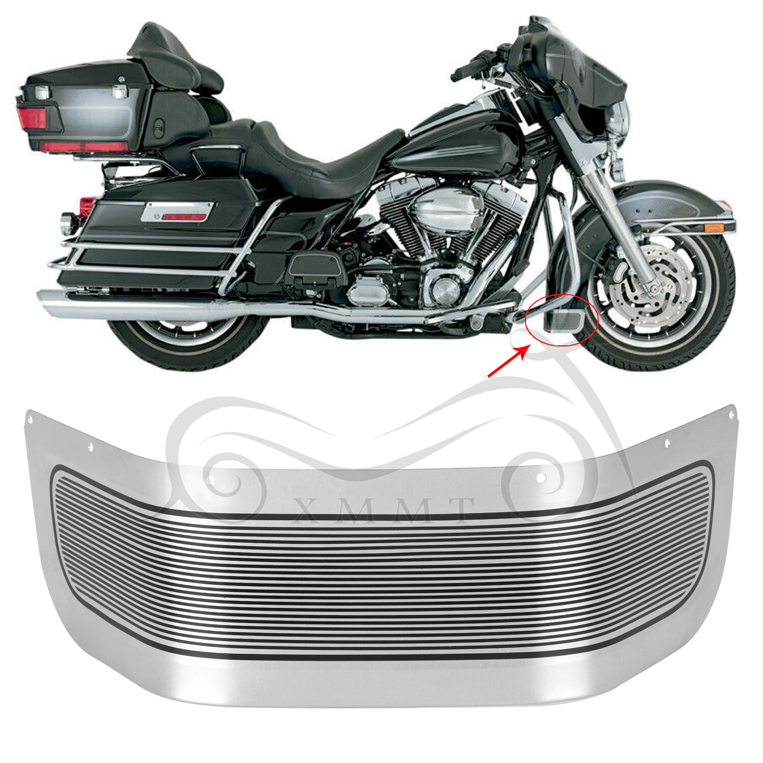 Chrome Front Fender Trim Skirt For Harley Street Road Glide Special ...