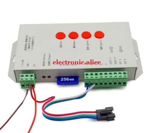 T1000S LED Pixel Controller For WS2812B LPD8806 6803 WS2811 WS2801 | eBay