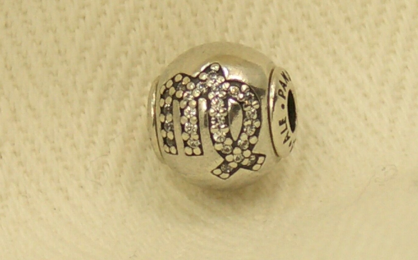 Authentic Pandora Sterling Silver Essence Zodiac Virgo Bead 796039CZ | eBay