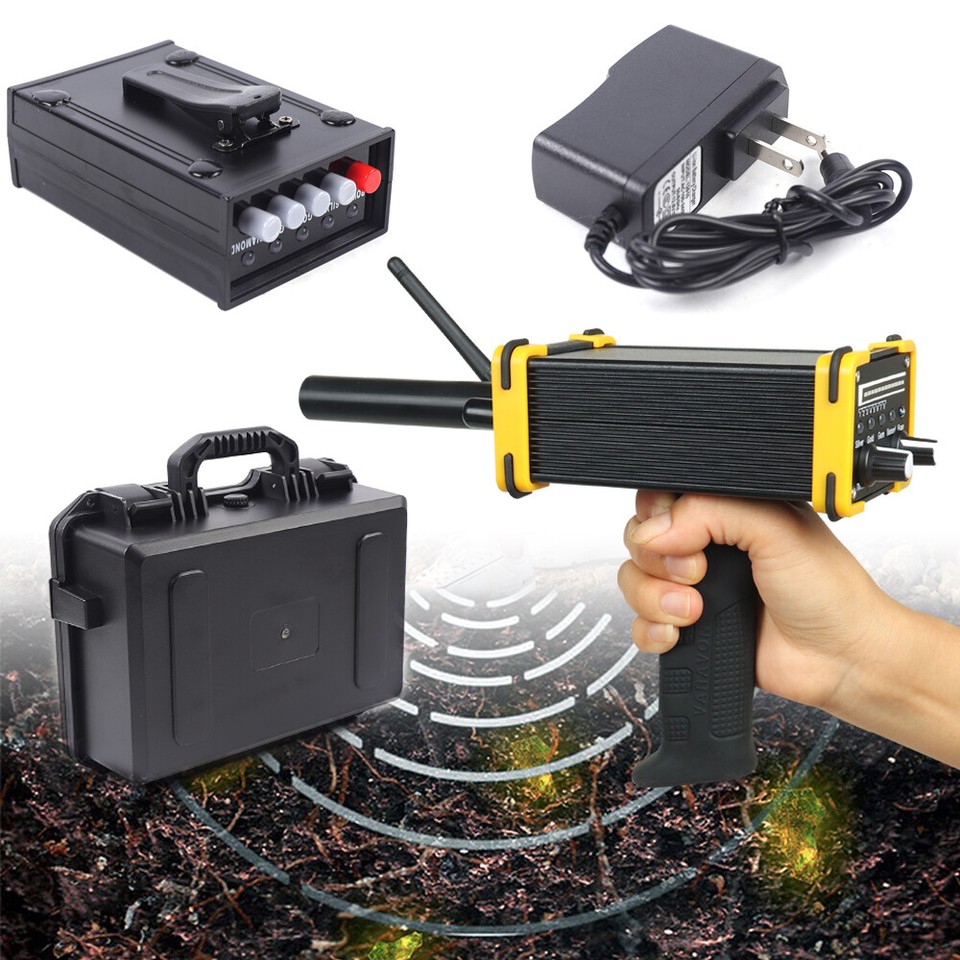 GR-100 Black 1000M Metal Detector Long Range LED Screen Detector for ...