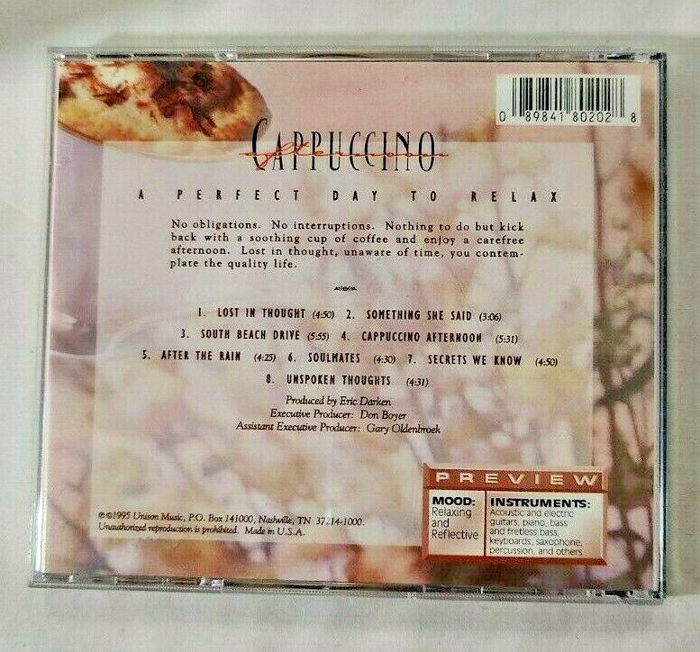 Cappuccino Afternoon by Eric Darken (CD, 1997, Unison) | eBay