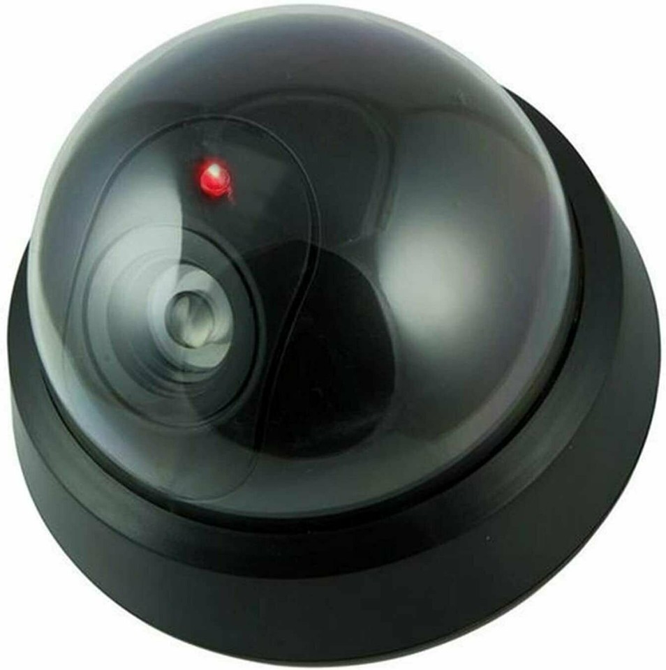 Wireless Decoy Security Dummy Surveillance Camera with Flashing LED- 2 ...