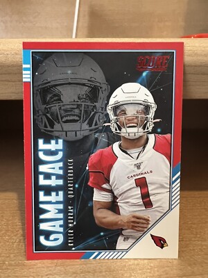 2020 Panini Score Football NFL Kyler Murray Red Game Face Cardinals ...