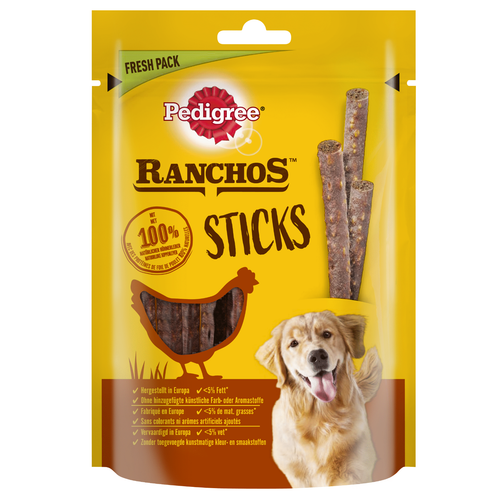 PEDIGREE RANCHOS CHICKEN STICKS Natural Dog Treats Chews 60g 2.1oz | eBay