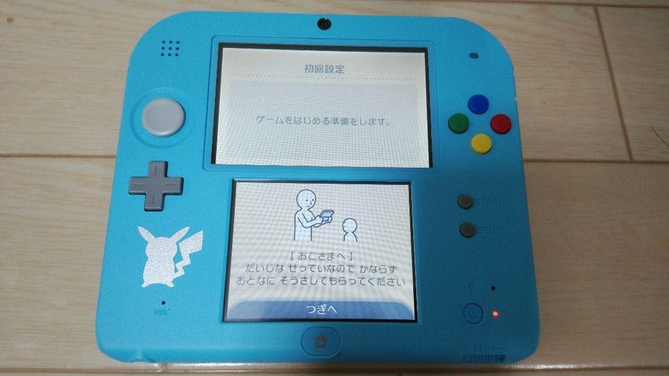 Nintendo 2DS Pokémon Sun and Moon Light Blue Console Limited Japan Used ...