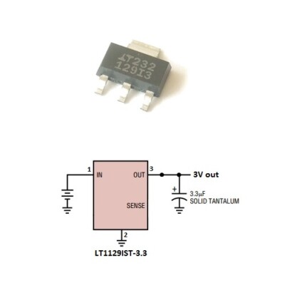LT1129 (LT1129IST-3.3) 3.3V regulator 0.4V Dropout 700mA SOT-223 | eBay UK