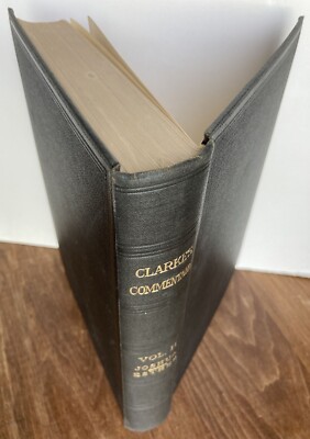 Clarke’s Commentary The Holy Bible Vol II Old Testament, Adam Clarke ...