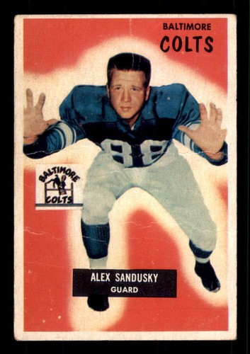 1955 Bowman Football #100 Alex Sandusky GD *e1 | eBay