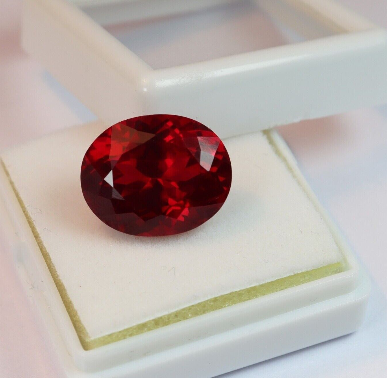 16.50 Ct Natural Pigeon Blood Red Ruby AA+ Unheated Loose Gemstone Oval ...