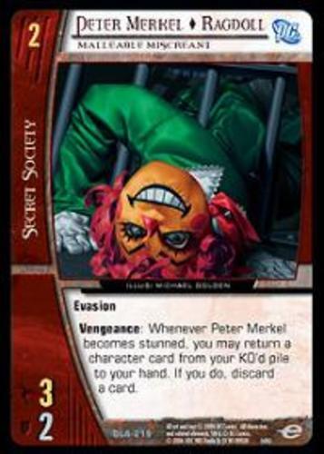 VS System: Peter Merkel [Played] DC Legion of Super Heroes TCG CCG ...