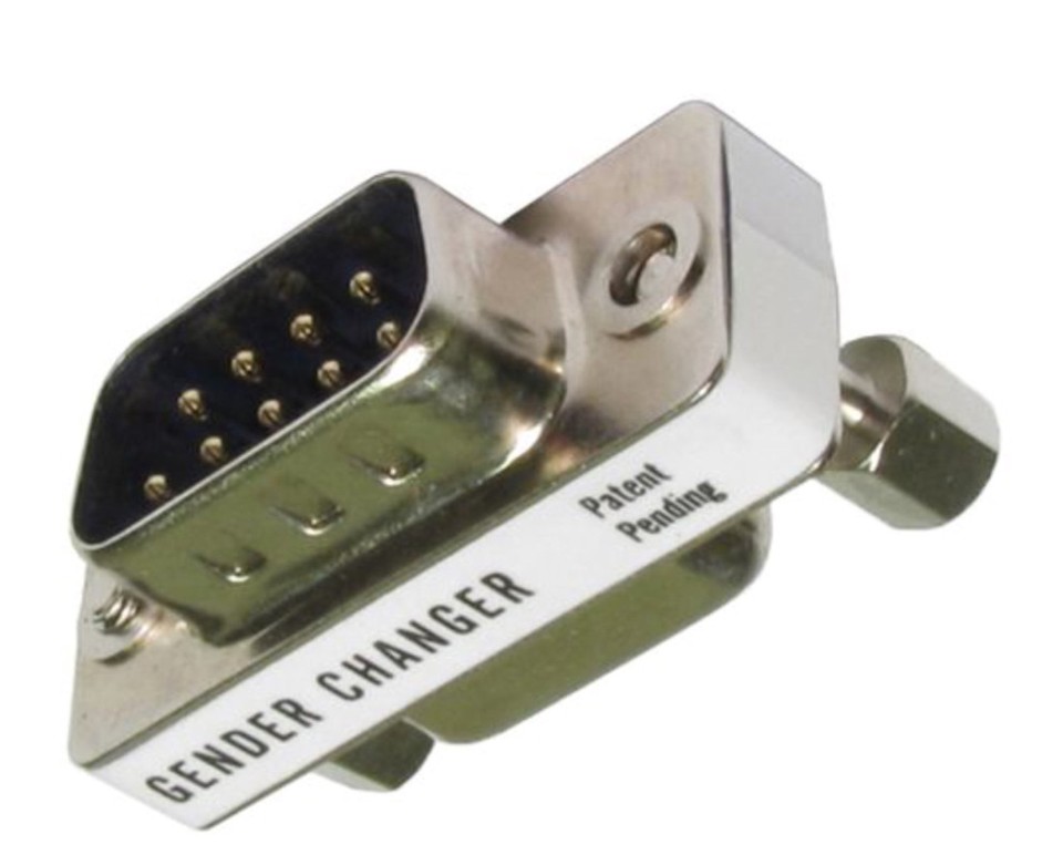 9 Pin Serial RS232 male to male gender bender changer Convert Female To ...
