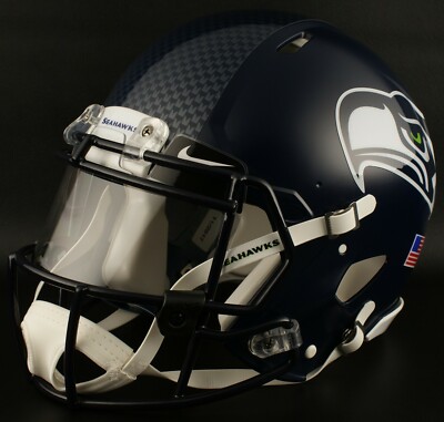 ***CUSTOM*** SEATTLE SEAHAWKS Full Size NFL Riddell SPEED Football ...