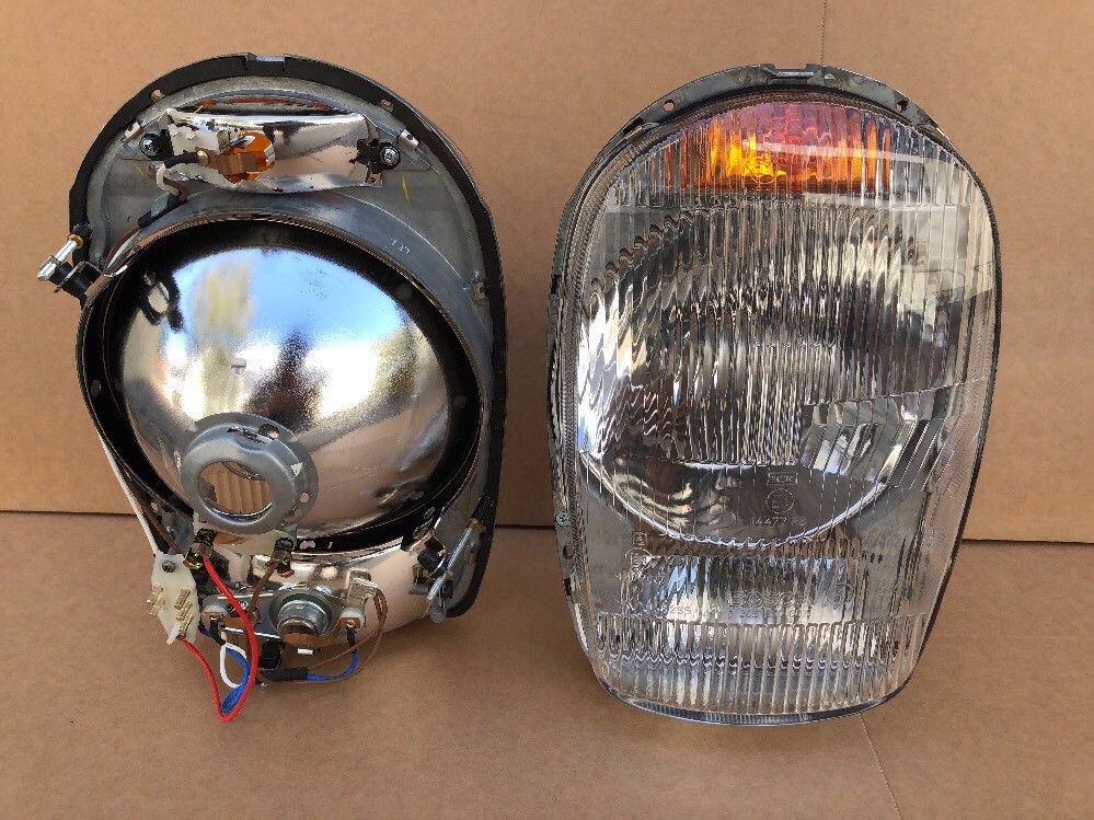 Pair of Euro Style Headlights W/ Bosch Lens for Mercedes 230SL 250sl ...
