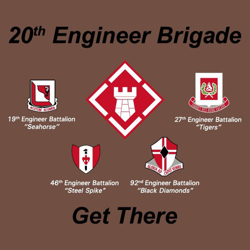 20TH ENGINEER BRIGADE HAT PATCH US ARMY VETERAN GIFT FT BRAGG CASTLE ...