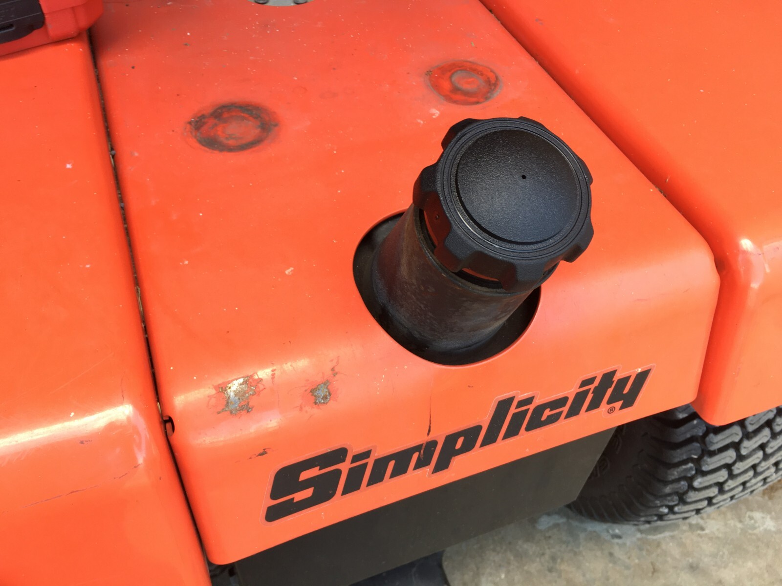 Simplicity 1714020SM Fuel Tank Fill Gas Cap Shutoff Sunstar 18 20 Deutz ...