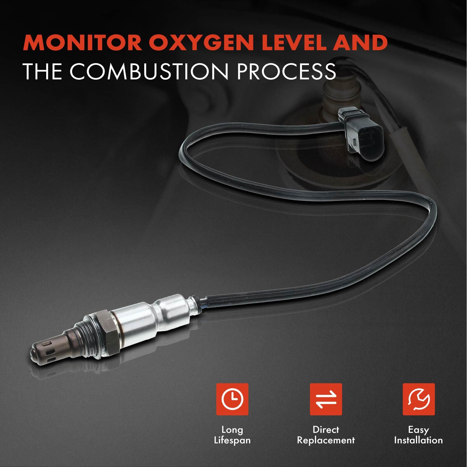 2Pcs Upstream & Downstream O2 Oxygen Sensor for Audi A6 A8 Quattro S4 ...