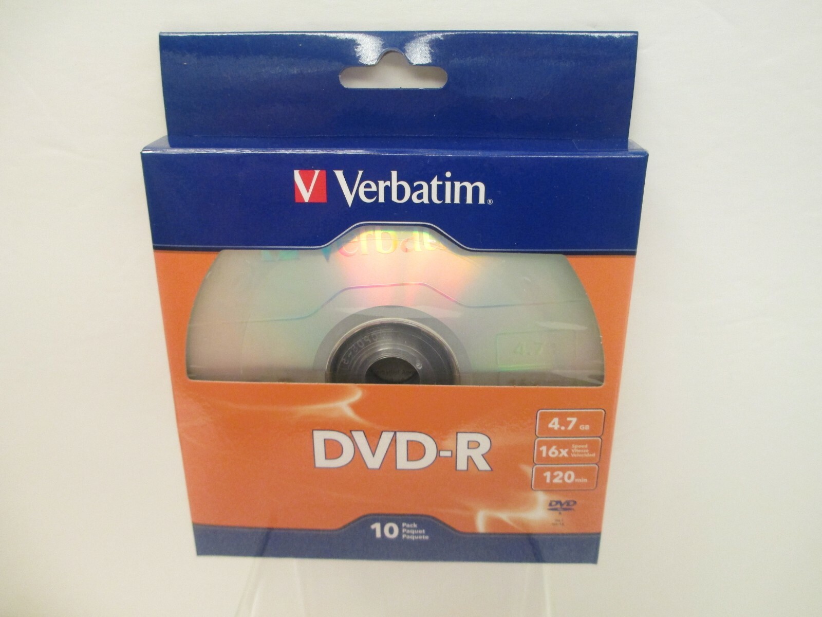 Verbatim DVD-R Recordable Media 120 Min.Discs 4.7 GB 10 Pack Brand NIB ...