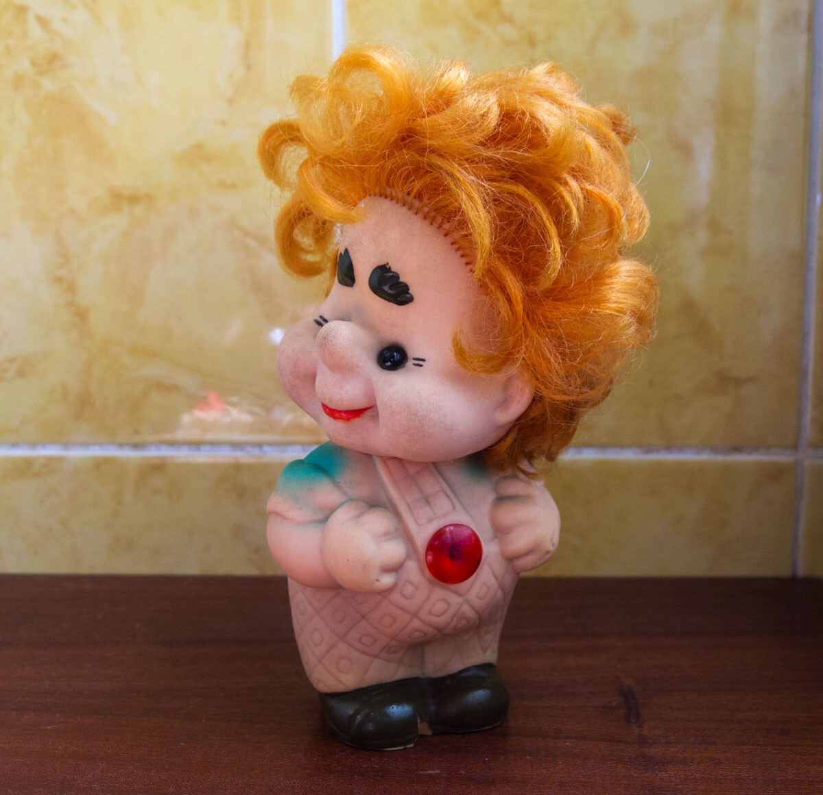 80's KARLSSON Rubber Squeeze cartoon character toy doll Russian USSR ...