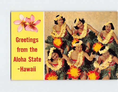 Postcard Greetings from the Aloha State Hawaii USA | eBay UK