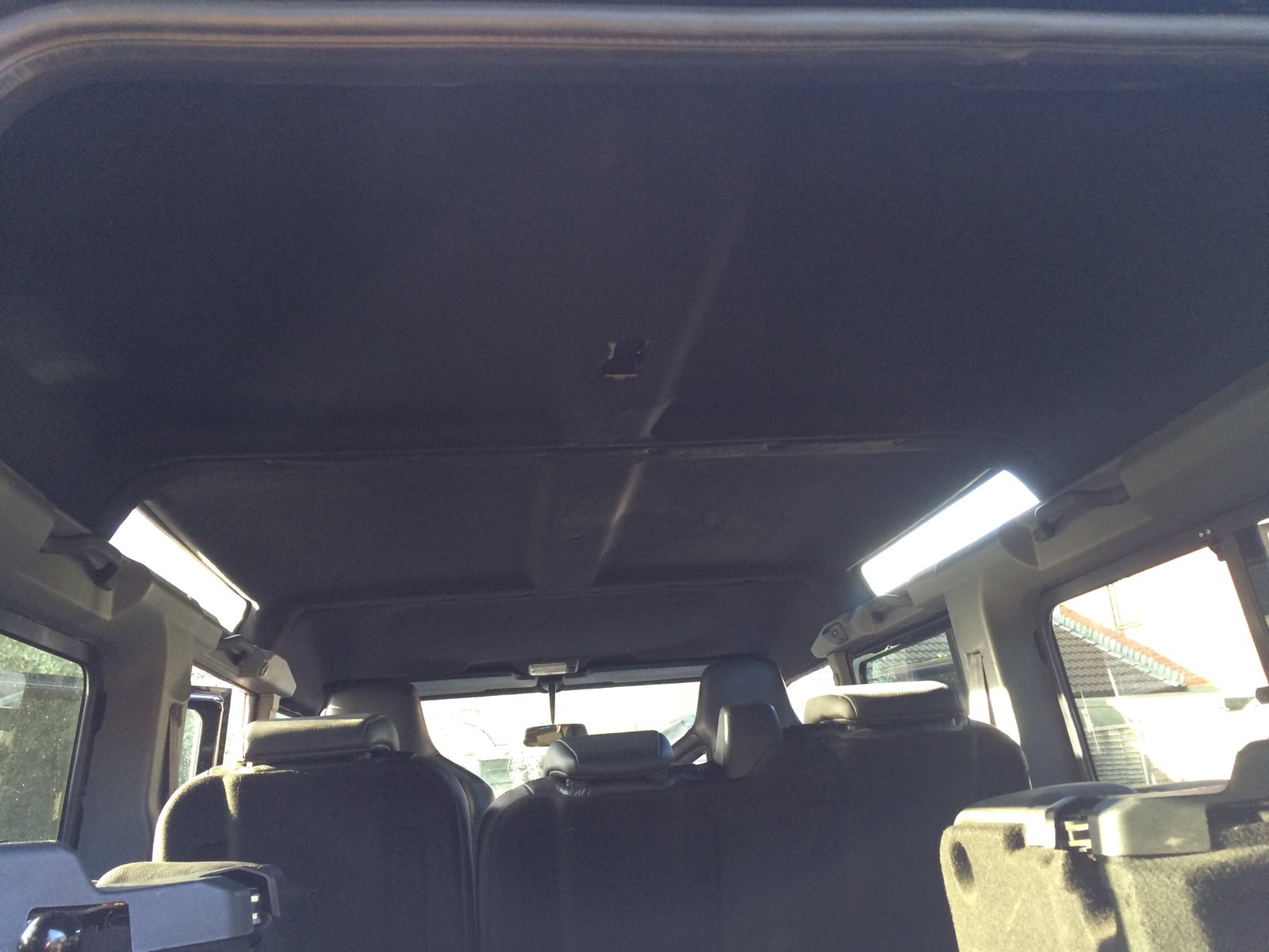 LAND ROVER DEFENDER HEADLINING RE-TRIMMING SERVICE, 90,110 FREELANDER ...