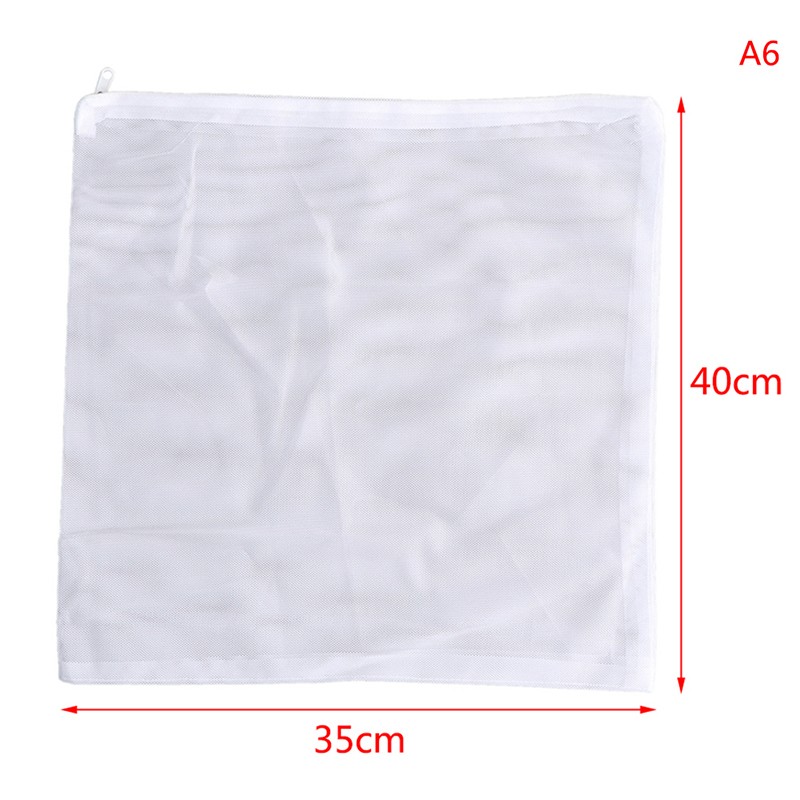Aquarium Filter Bag Fish Tank Mesh Bag Zipper Net Pond Bio Ball Active ...