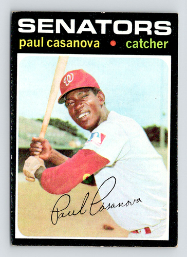 1971 Topps Card, #139 Paul Casanova, Washington Senators | eBay