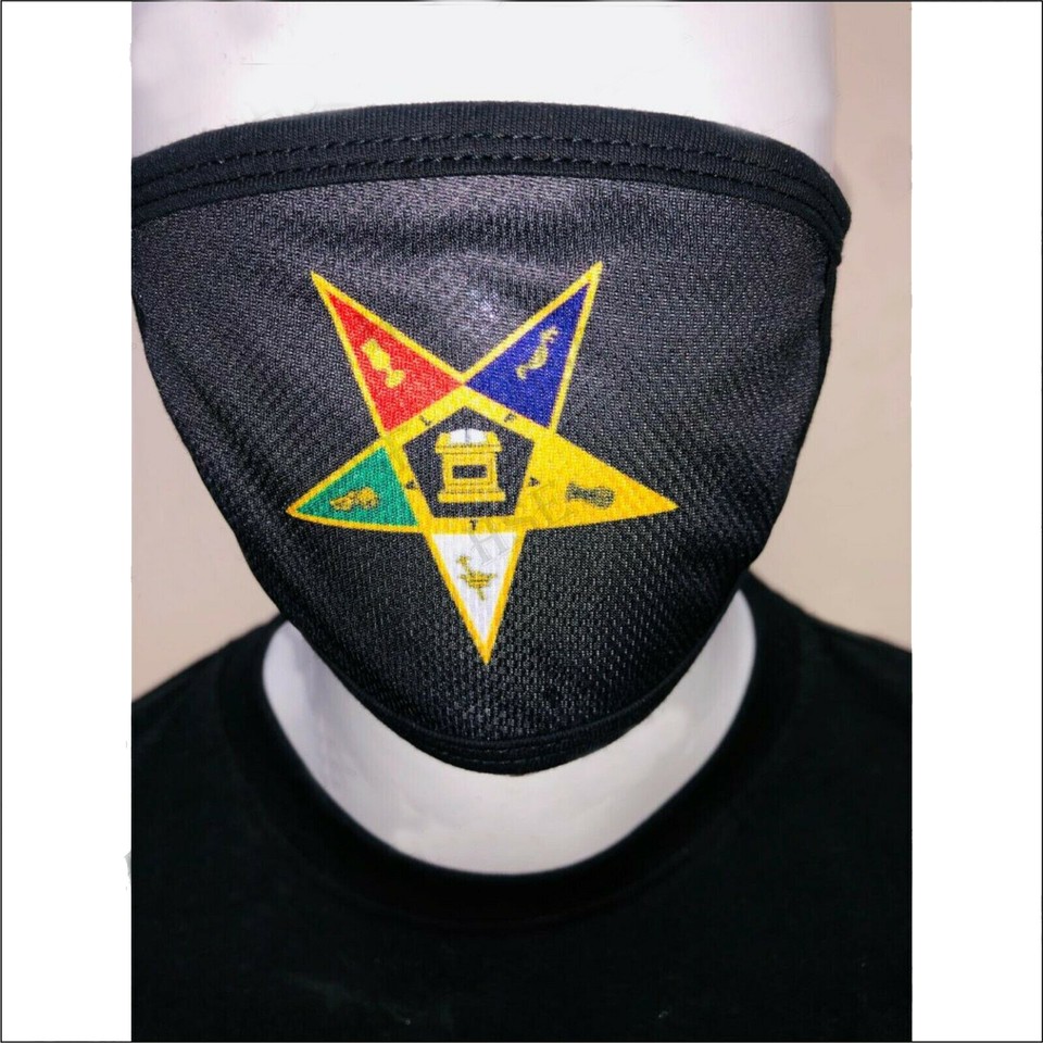 ORDER OF THE EASTERN STAR, OES FACE MASK BLACK 100 PCS MASONIC | eBay
