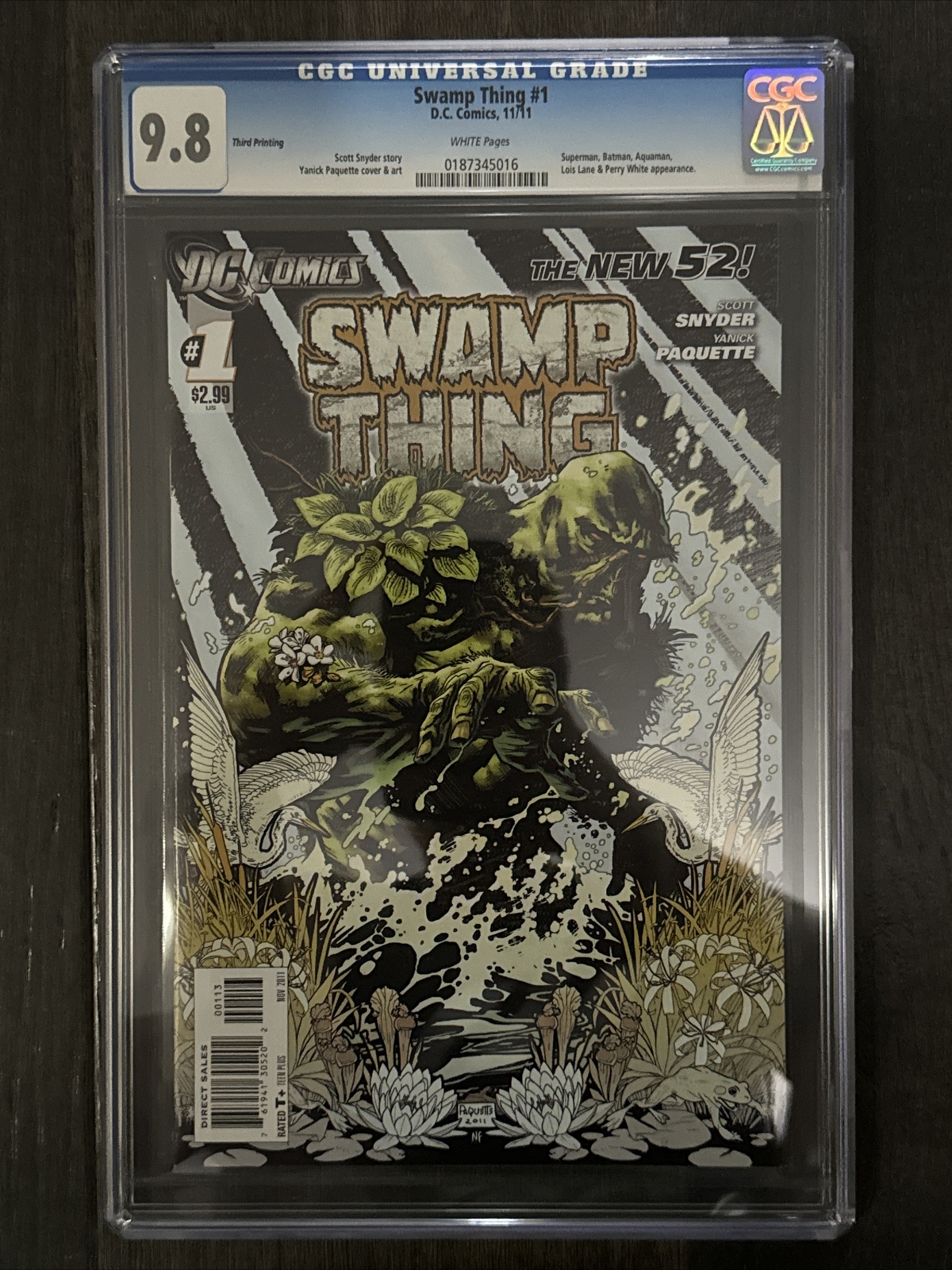 SWAMP THING # 1 / Third Printing / DC Comics / The New 52 / CGC 9.8 | eBay
