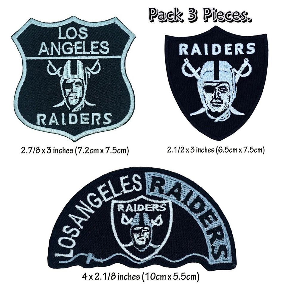 Raiders Football Logo Embroidery Patches ,iron ,sew *TH- USA BY USPS ...
