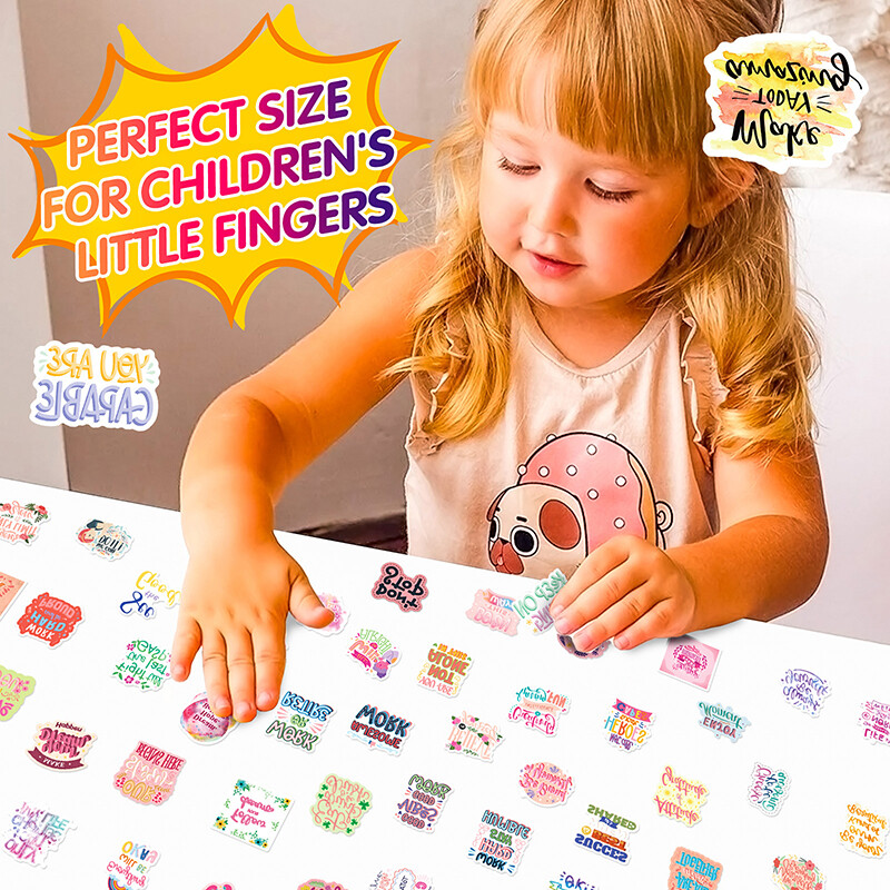 50Pcs/Set English Stickers Pack Scrapbooking Notebook Decoration ...