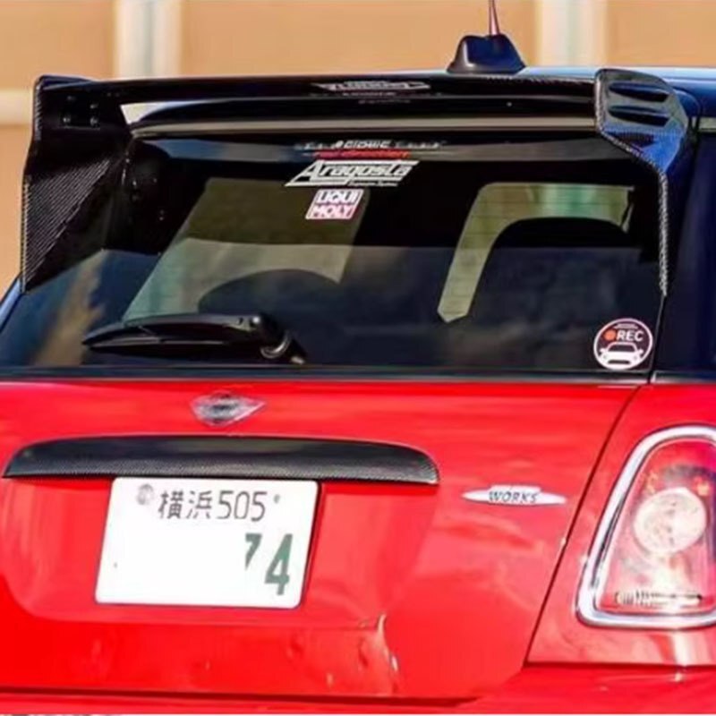 Real Carbon Fiber Rear Spoiler Roof Wing For Mini Cooper R50 R53 2002 ...