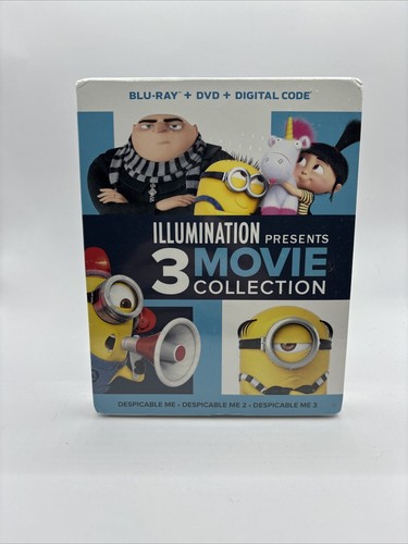 ILLUMINATION Presents 3-Movie Collection Despicable Me 123 BLU-RAY/DVD ...