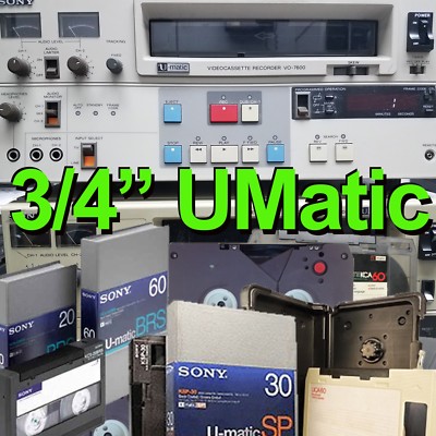 3/4" U-Matic SP to ProRes422HQ Video Tape Digitizing File Transfer ...
