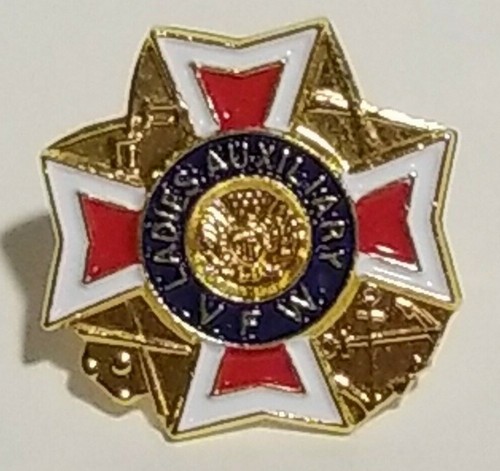Lapel Pin Tie Tack VFW Ladies Auxiliary Veterans Foreign Wars Vintage ...