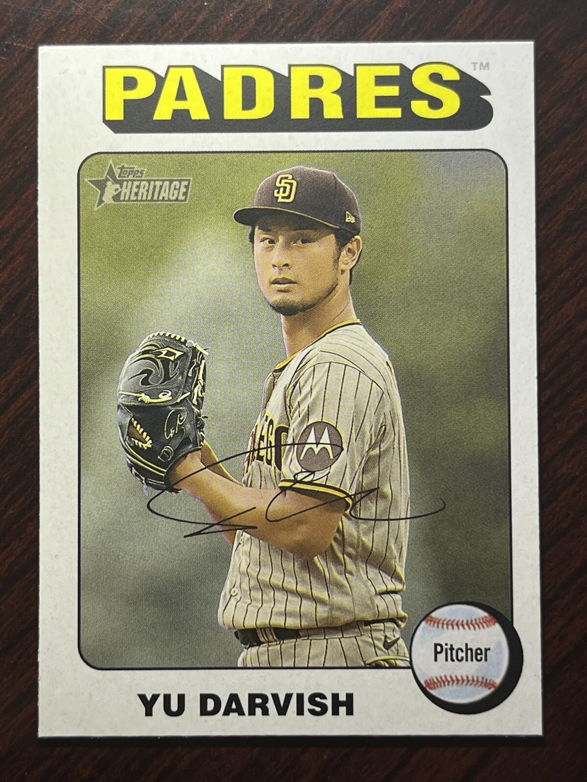 2024 Topps Heritage Mini Yu Darvish White Border Parallel SP Padres | eBay
