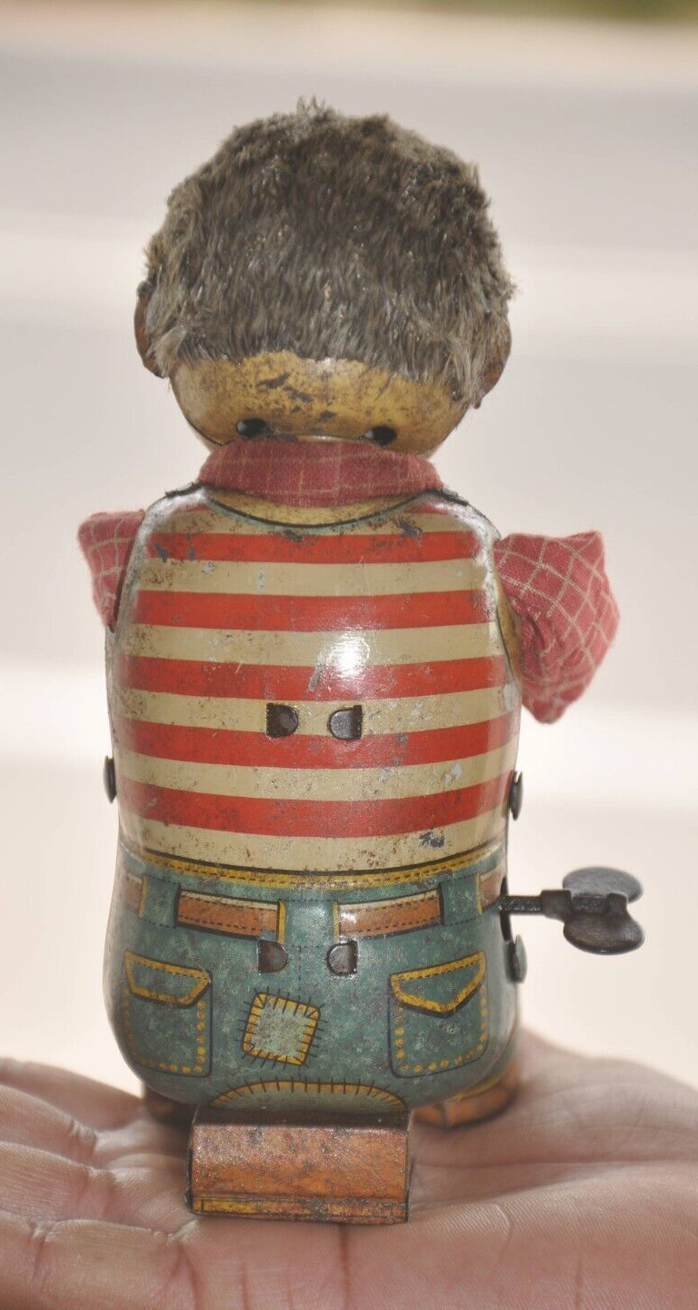 Vintage Wind Up Litho Cobbler Mending Shoe Tin Toy,Japan | eBay