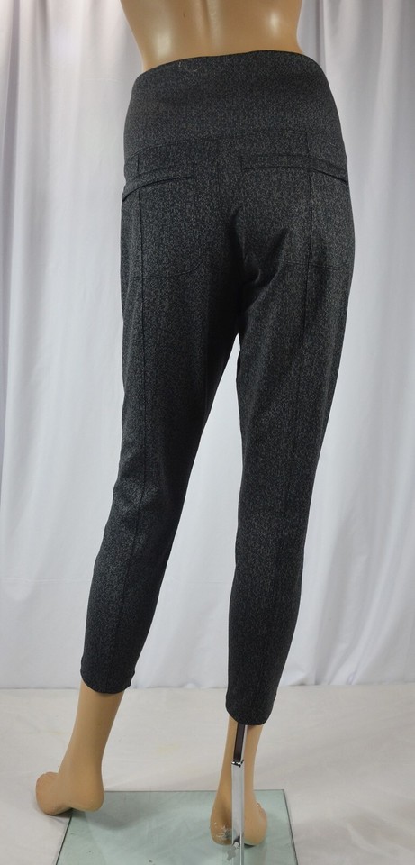 NWT $89 Athleta 1X Plus Size Grey Delancey Textured Tight Work Travel ...