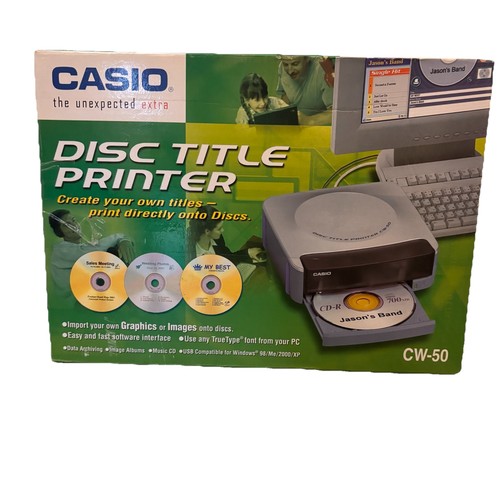 Casio Disc Title Printer CW-50 New Open Box | eBay