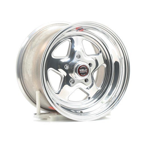 Weld Racing Wheel Prostar Aluminum Polished 15"x10" 5x4.5" BC 6.5 ...