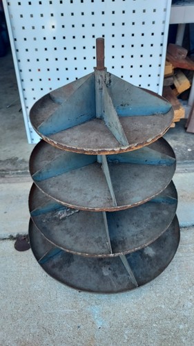 Vintage Antique Industrial Rotating Parts Nail Bin Display | eBay