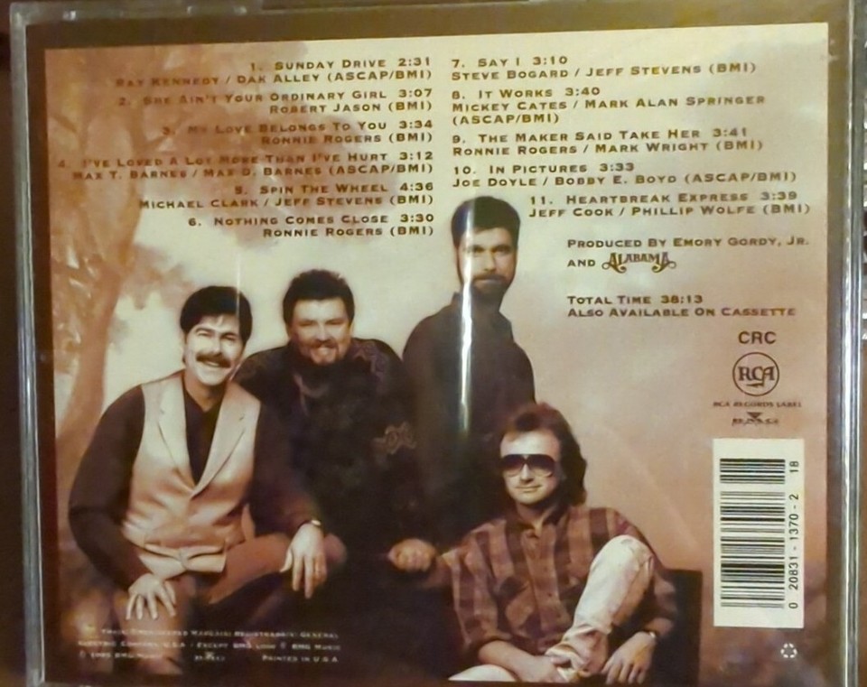 Alabama - In Pictures - 1995 - Music CD - New Sealed | eBay