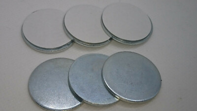 Self Adhesive Circular Metal Discs 32mm Round 2mm Depth 6x Magnet Place ...