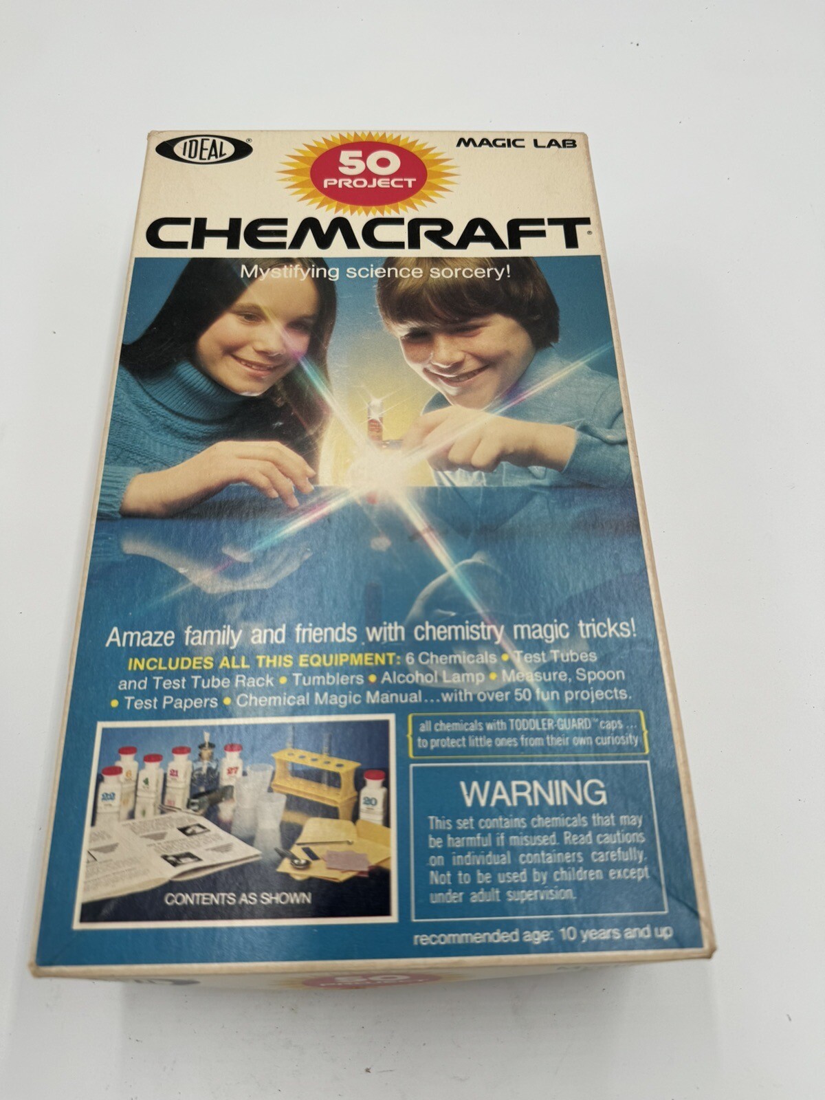 Vintage GABRIEL ChemCraft Chemistry Set Magic Lab Kit 35202 Gilbert ...