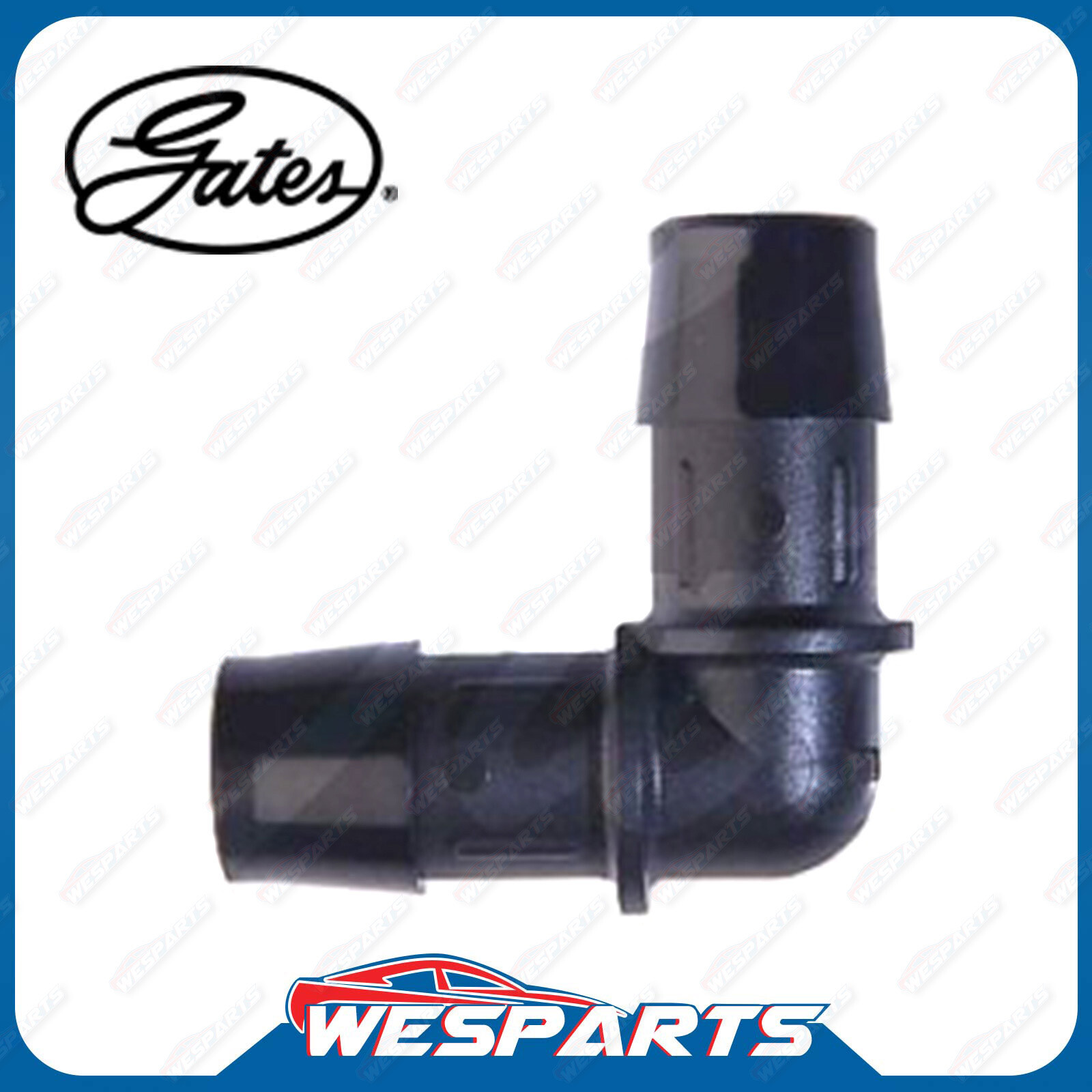 1 x Gates Plastic Elobow Hose Connector Reducer - 28621 OD 3/4" 6.3mm ...