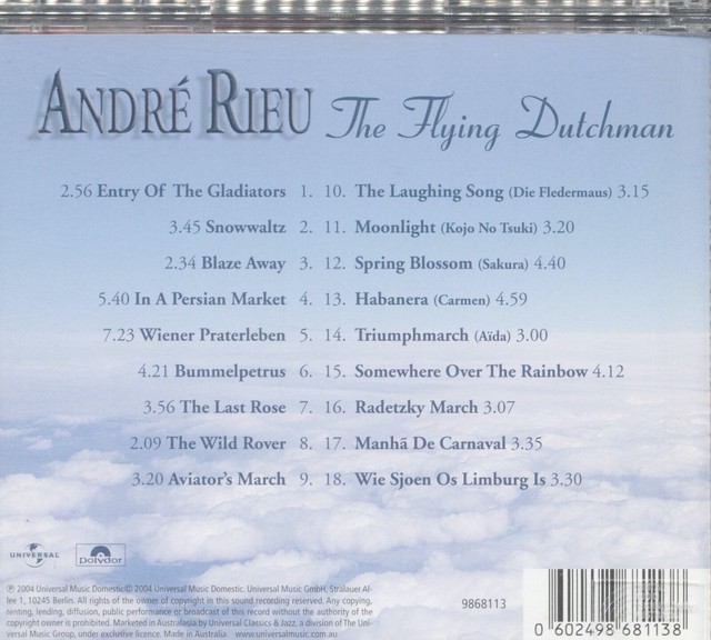 Flying Dutchman by André Rieu (CD, 2004) for sale online | eBay